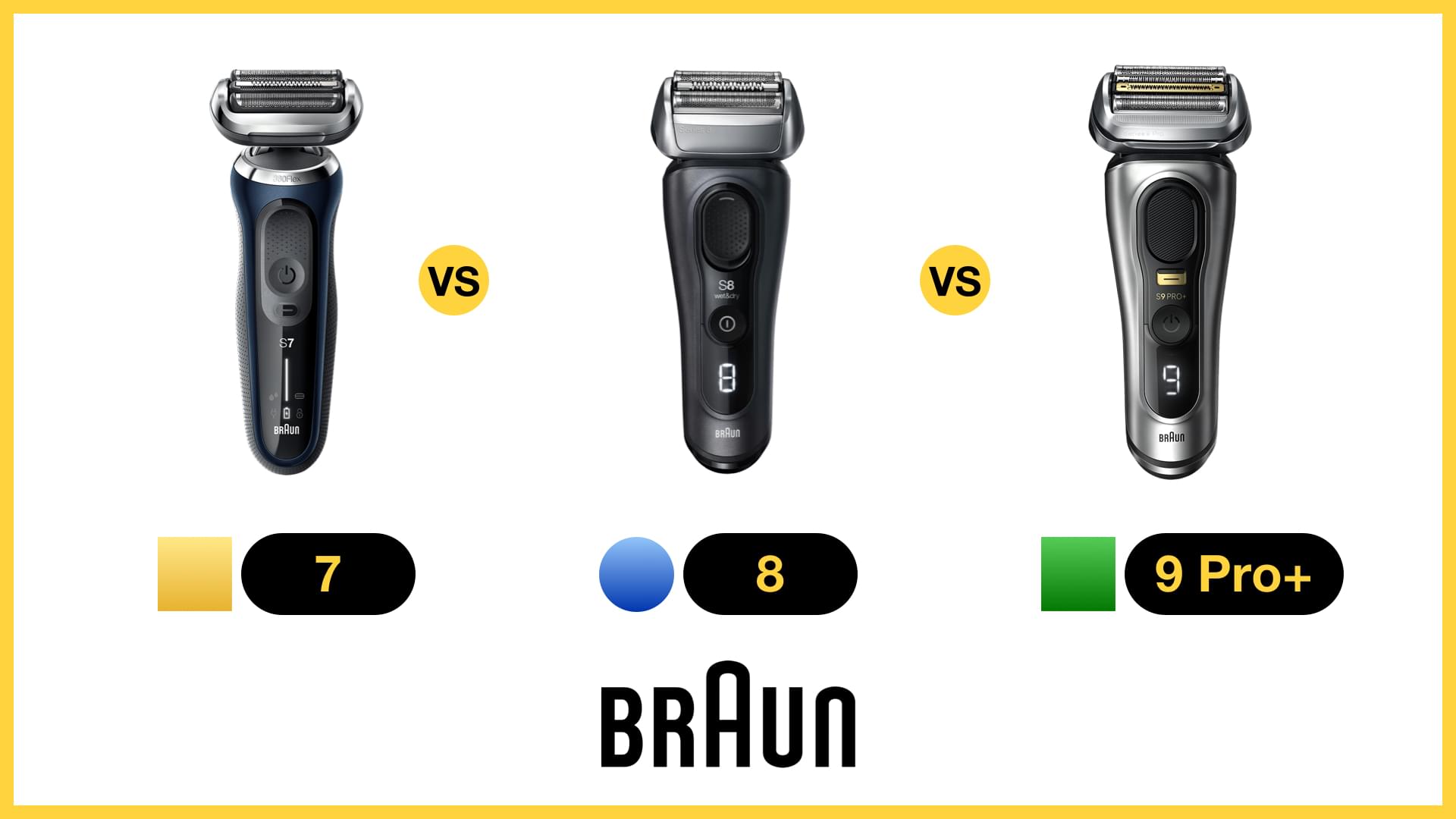 BRAUN Electric Shaver Series 7 vs 8 vs 9 Pro+ – BIKMAN TECH