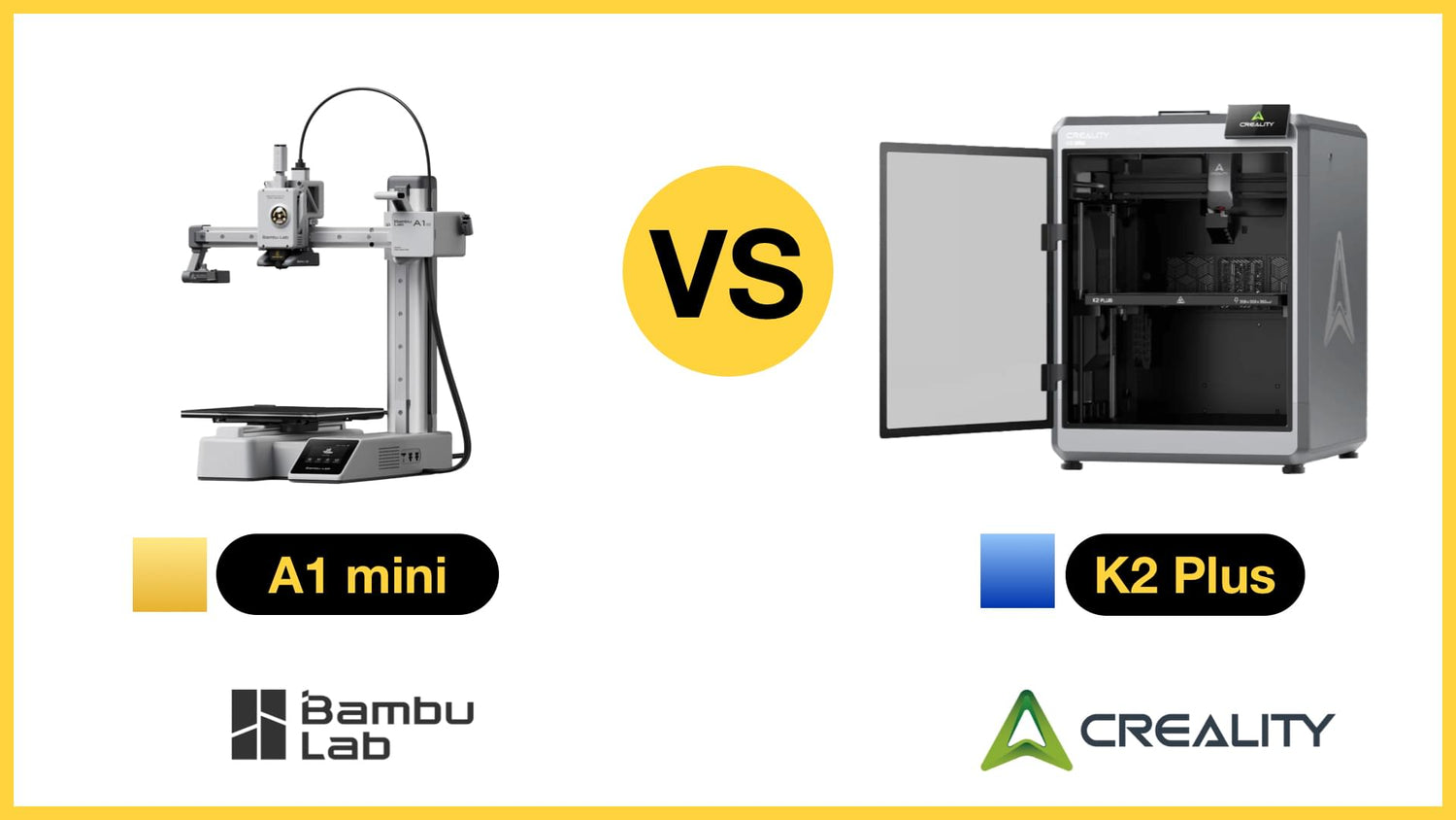Bambu Lab A1 mini vs Creality K2 Plus: Comparativo Completo – BIKMAN TECH