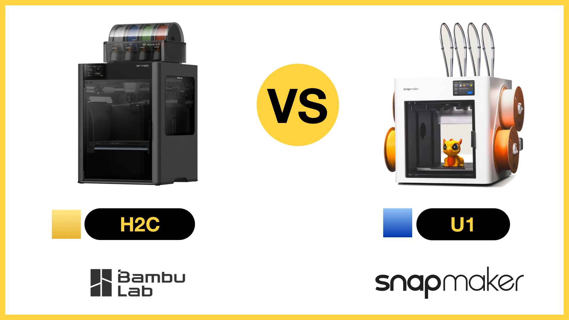 Bambu Lab H2C vs Snapmaker U1 – BIKMAN TECH