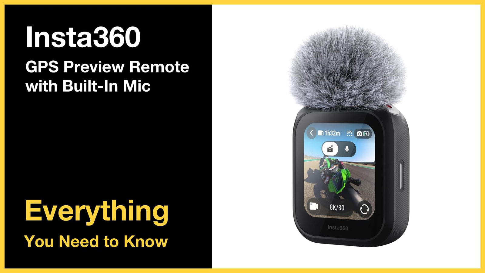 Insta360 GPS Remote with Built-In Mic - Everything You Need to Know – BIKMAN TECH