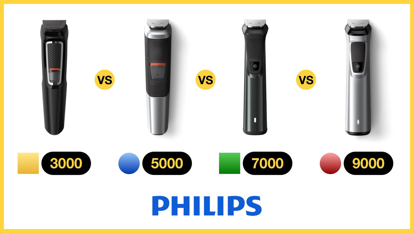 Philips Multigroom Series 3000 vs 5000 vs 7000 vs 9000 – BIKMAN TECH